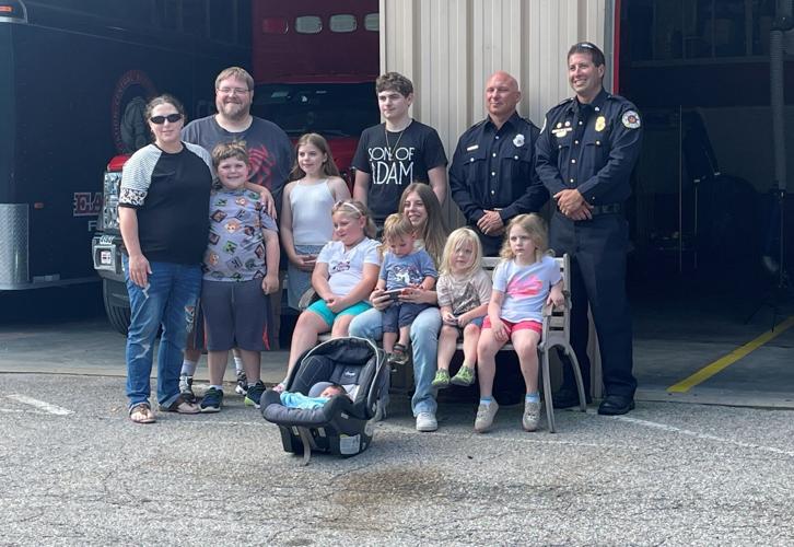 Baby born at Fisherville fire house reunites with firefighters that ...