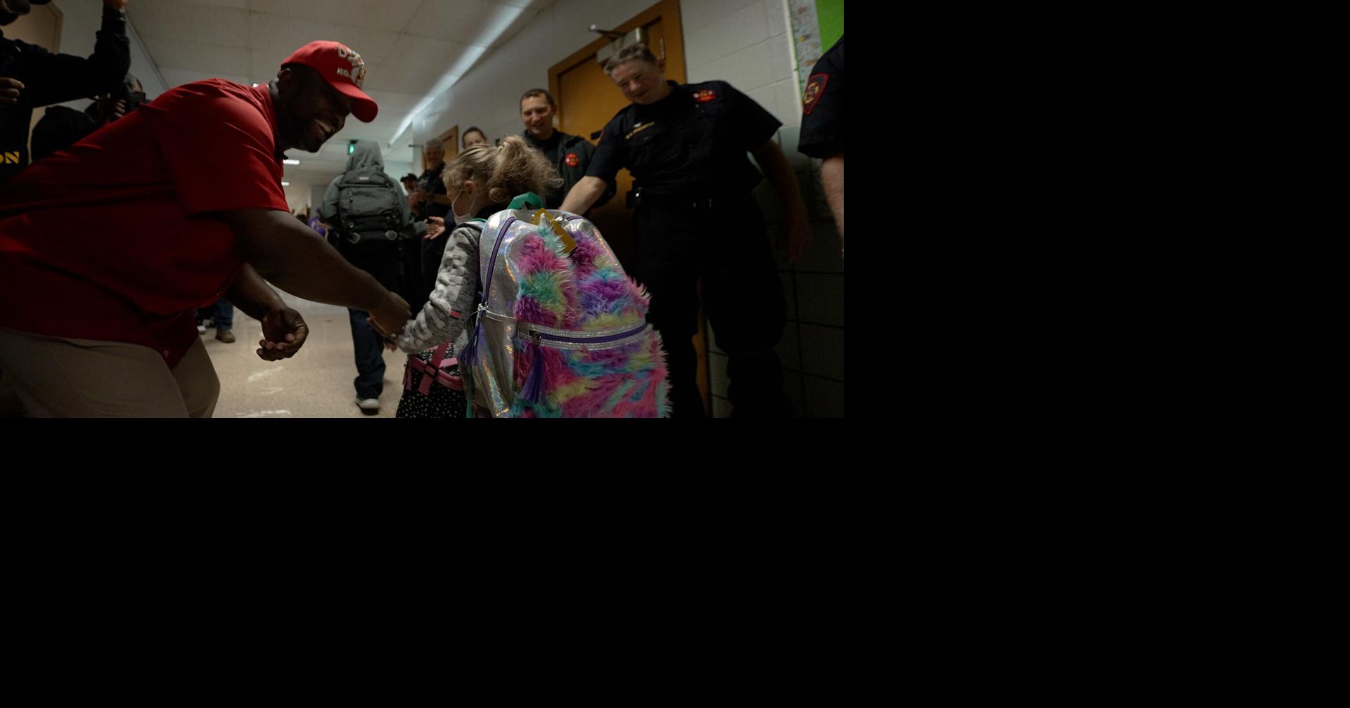 JCPS 'Flash Dads' surprise students at Byck Elementary | Local News ...