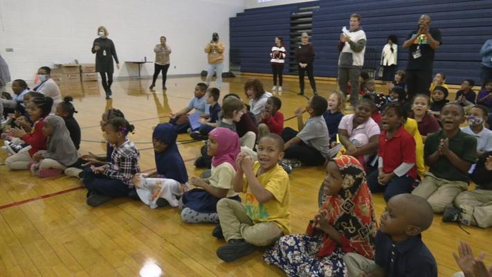 JCPS elementary school holds surprise party for beloved substitute ...