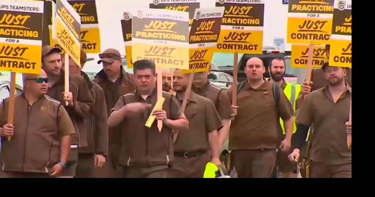 UPS Teamsters rally in New York ahead of strike deadline | Wdrb-video ...