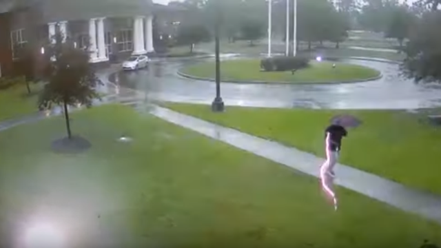 CLOSE CALL: Man Almost Zapped By Lightning During Storm In South ...