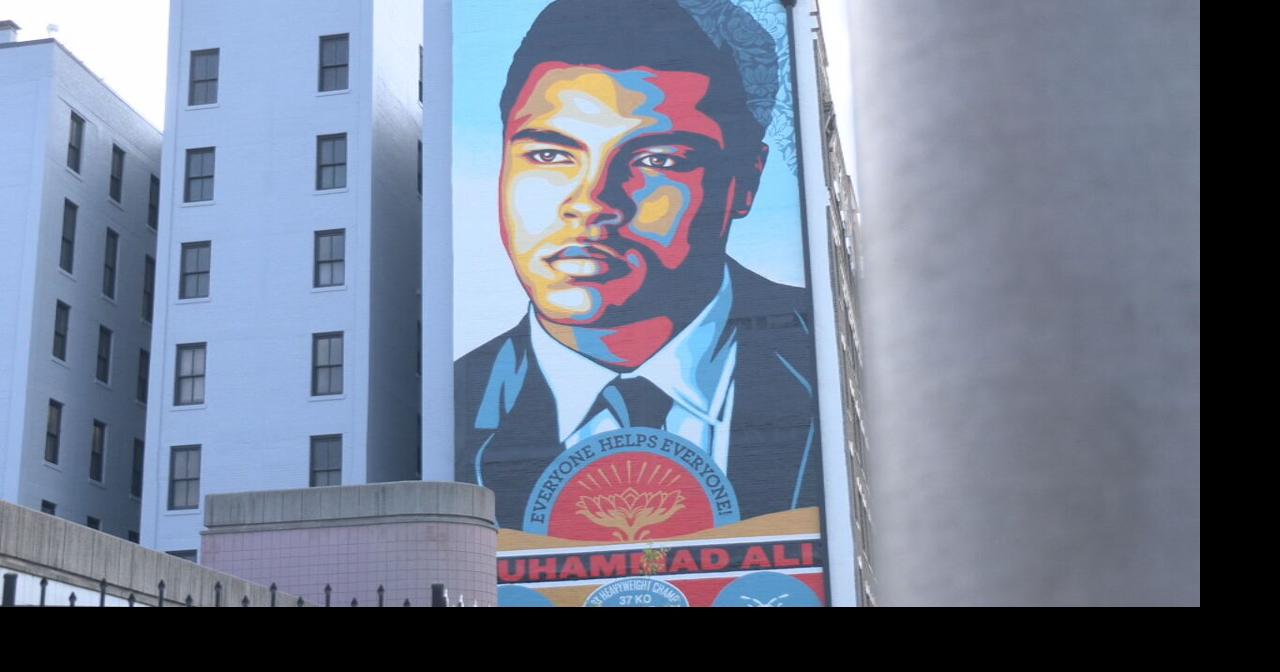 New mural of Muhammad Ali unveiled on side of YMCA building in Russell ...