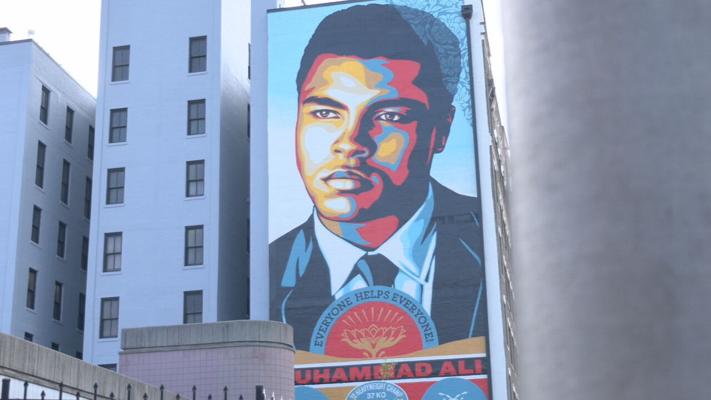 New mural of Muhammad Ali unveiled on side of YMCA building in Russell ...