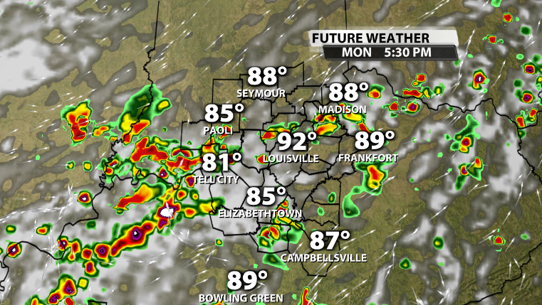 Scattered storms this afternoon and overnight | Weather Blog | wdrb.com