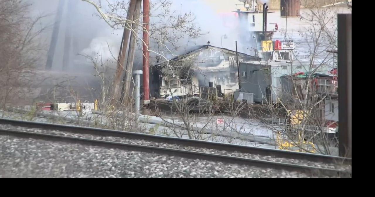 Shelter in place order lifted after barge fire on Ohio River near ...