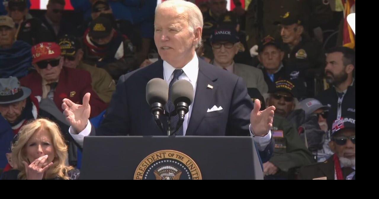 President Biden takes part in ceremonies honoring 80th anniversary of D ...