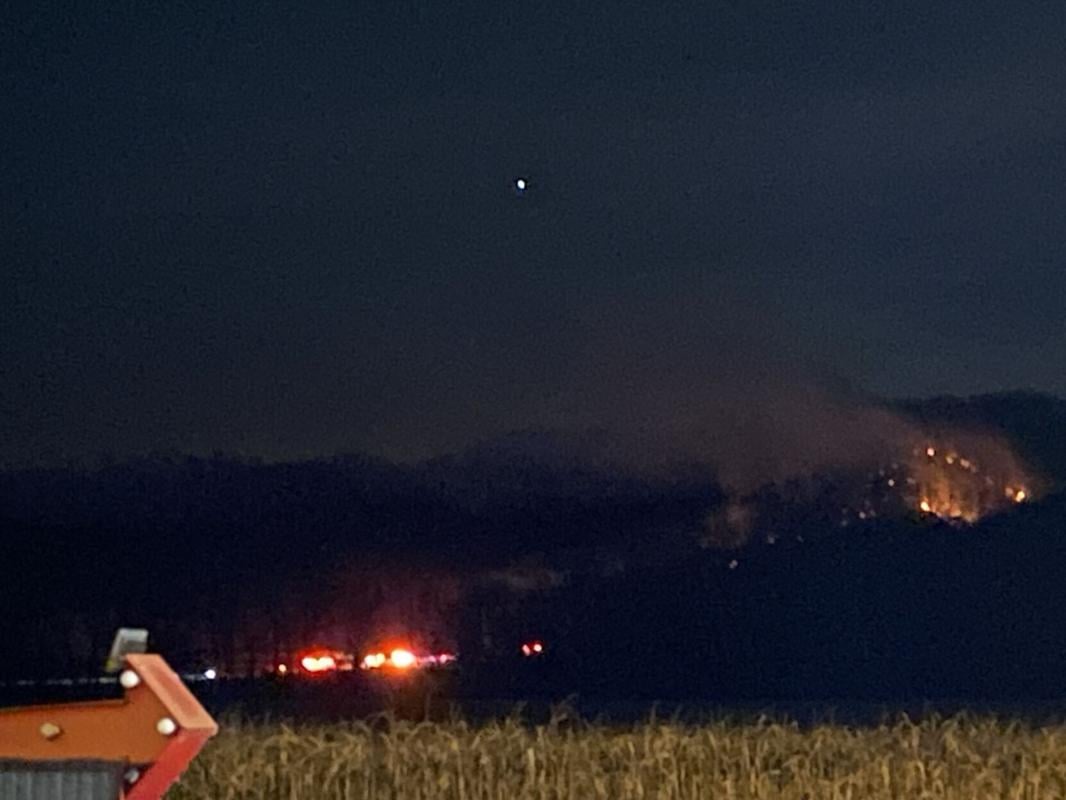 Multiple crews spend hours battling large brush fire in Borden, Indiana ...