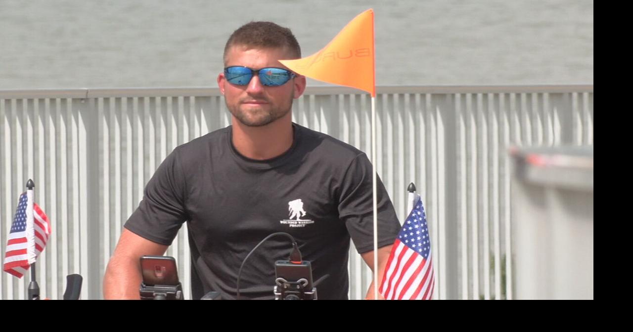 Cross country walker raising funds for Wounded Warrior Project passes ...