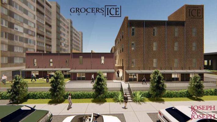 Construction begins to turn Grocers Ice building into luxury apartments ...