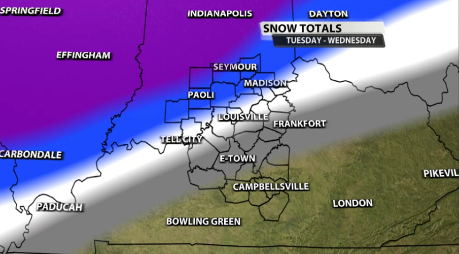 Snow & Rain Mix Likely Early Wednesday | Weather Blog | wdrb.com