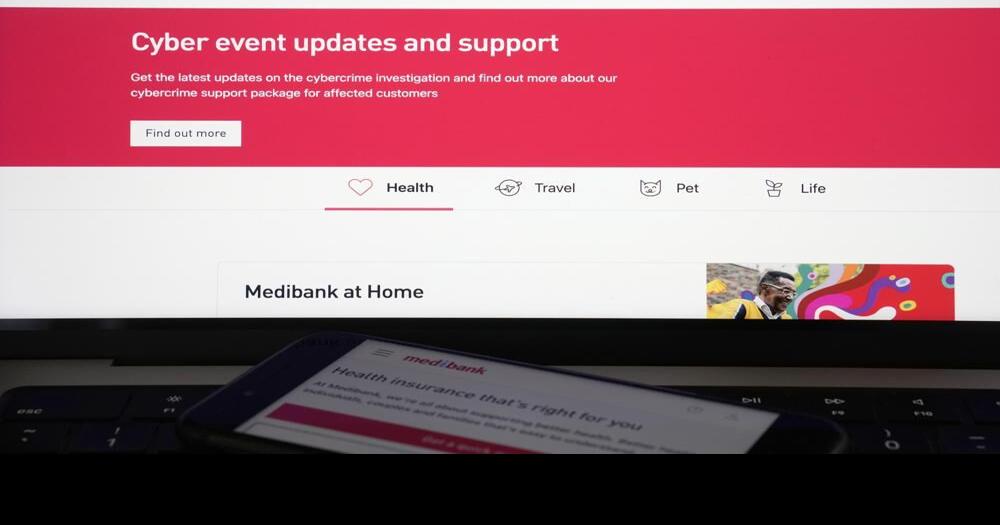 Medibank Private website on display screens | | wdrb.com