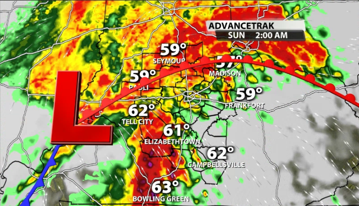 Rain & storms set to arrive again Saturday night | Weather Blog | wdrb.com