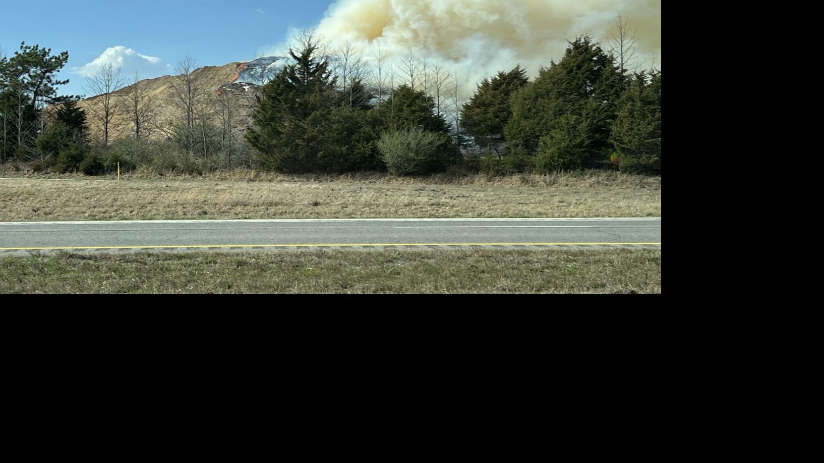 Large mulch fire in southern Indiana sends smoke over I-65 | Local News ...