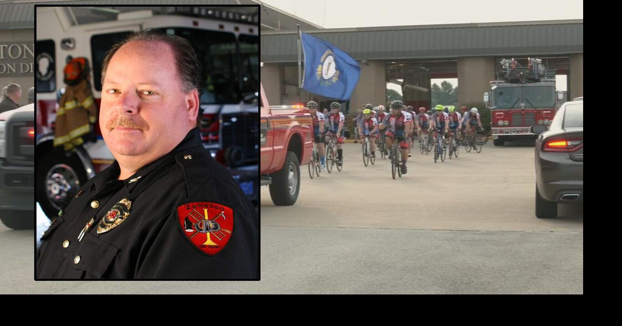 First responders on 400-mile ride stop to honor fallen Zoneton Fire ...