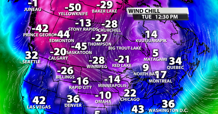 Frigid Wind Chills, Some snow accumulations by Friday | Weather Blog ...