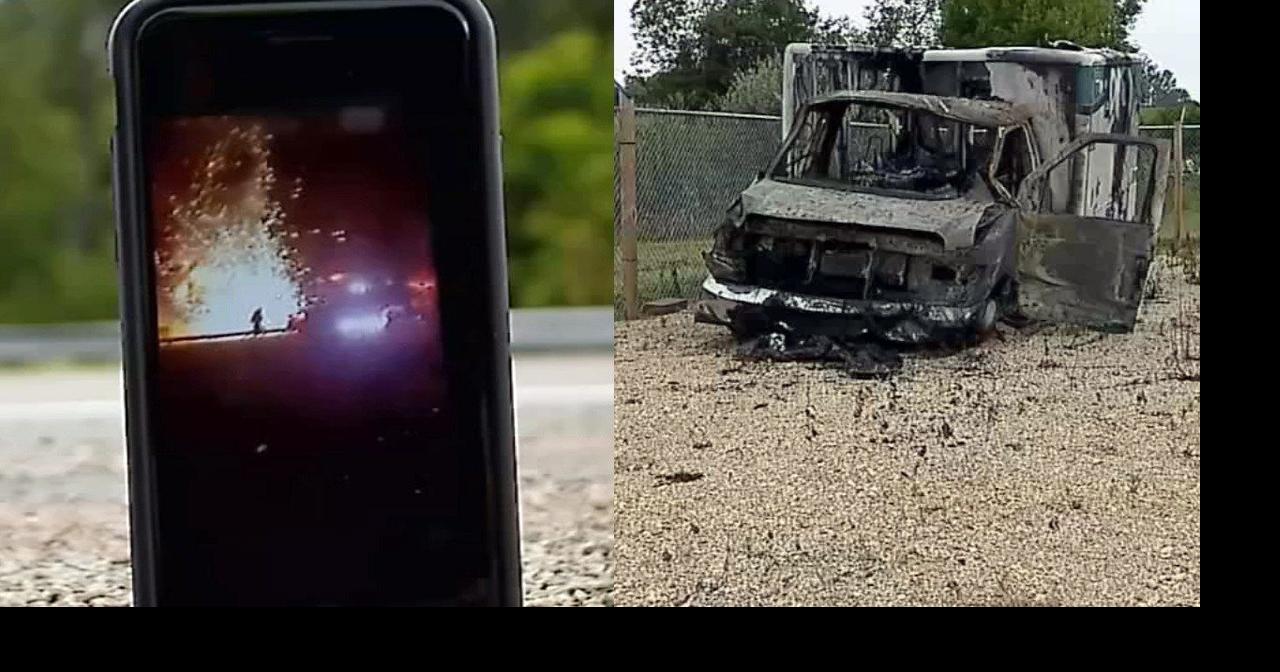 Officers pull patient and paramedic from ambulance seconds before ...