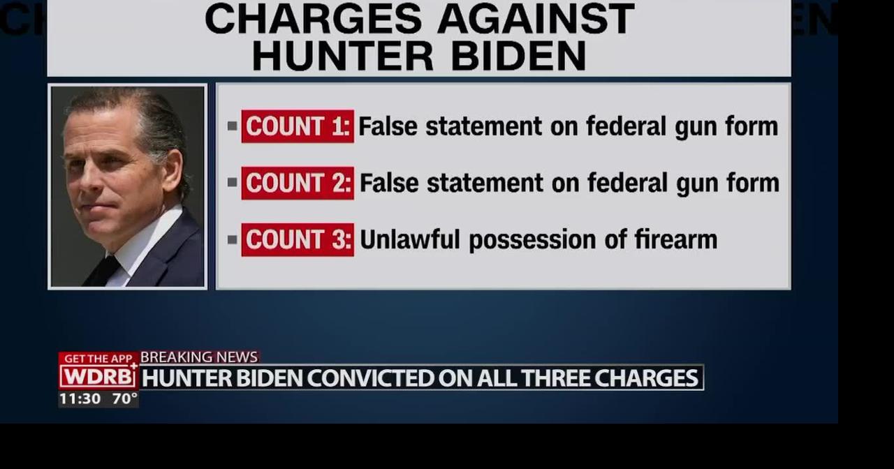 Jury finds Hunter Biden guilty of 3 federal gun charges | Wdrb-video ...