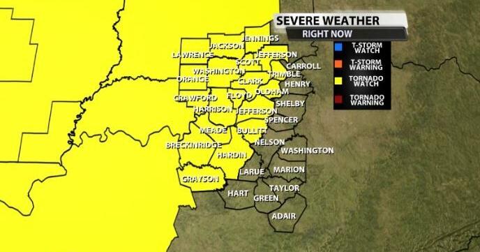 (EXPIRED) Tornado Watch expanded across our area | Weather Blog | wdrb.com