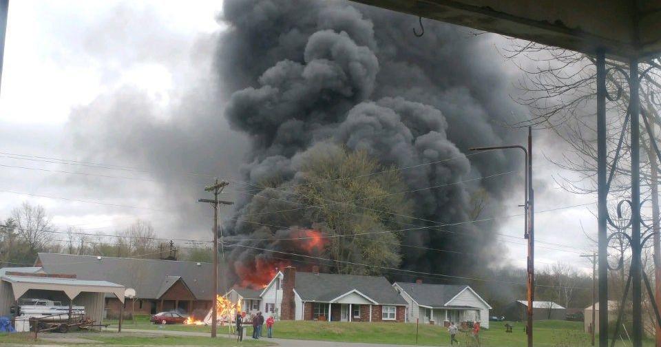 Garage fire causes big explosion in Underwood, Indiana | Local News ...