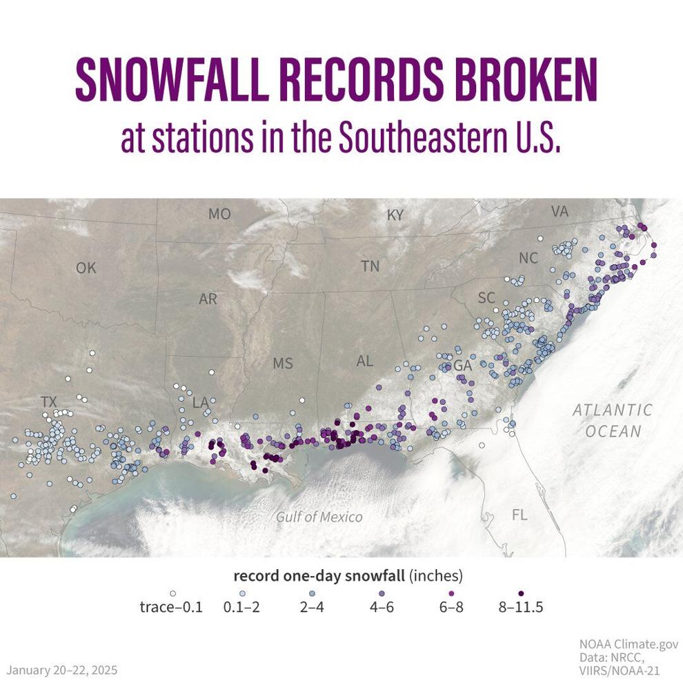 Snowfall Records Broken: Historic January 2025 snowstorm in the ...