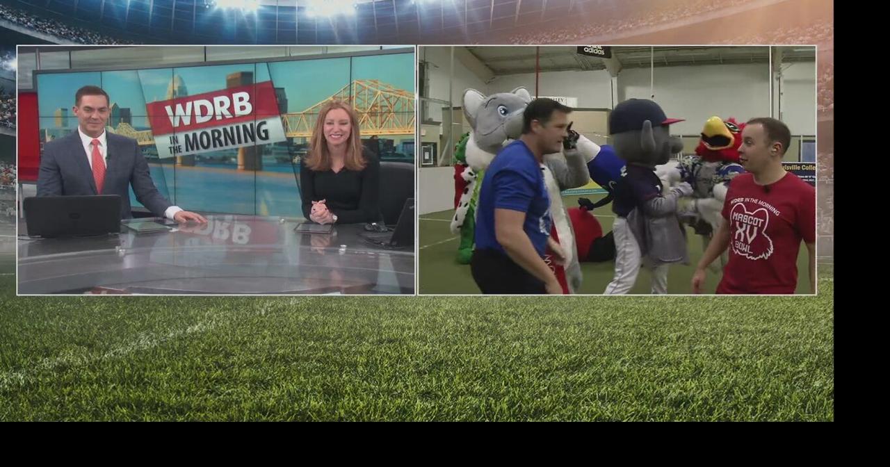 Keith's Krushers score and do a little celebration dance. Mascot Bowl ...