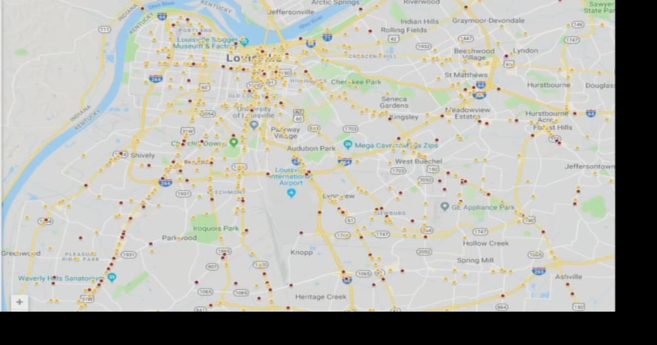 Pedestrian Deaths Map | | wdrb.com