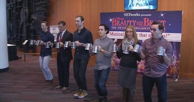 "Beauty and the Beast" cast teaches morning team the "mug clink ...