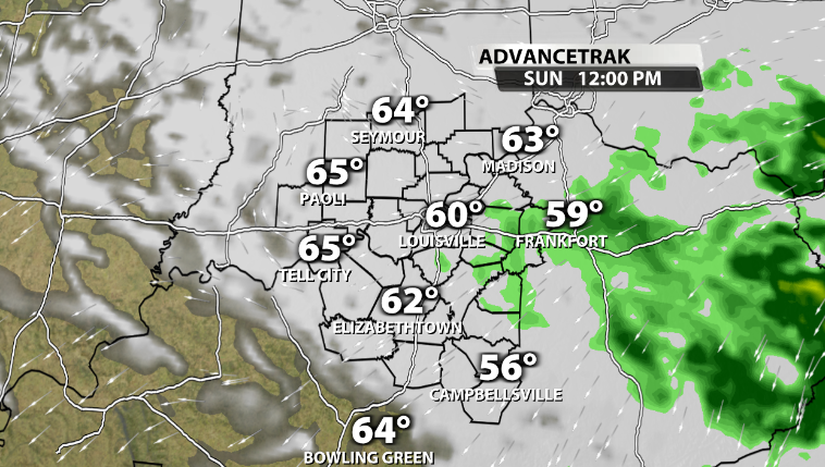 Sunday Light Showers Around Our Area | Weather Blog | wdrb.com