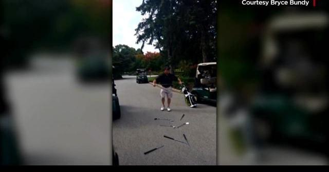 Golfer throws tantrum at Philadelphia golf club; tosses golf clubs into ...