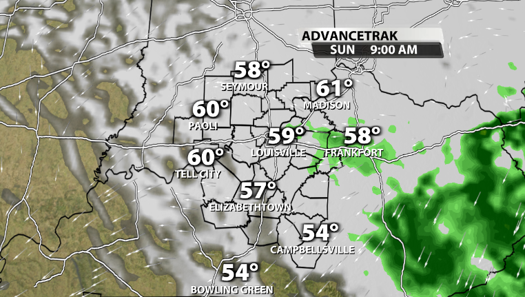 Sunday Light Showers Around Our Area | Weather Blog | wdrb.com