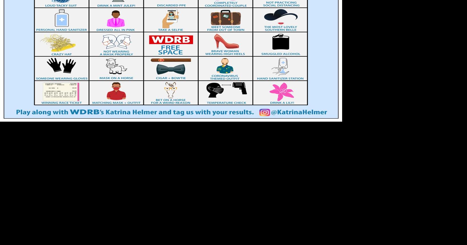 BINGO! Play along with WDRB's Katrina Helmer in a game of Kentucky Oaks ...
