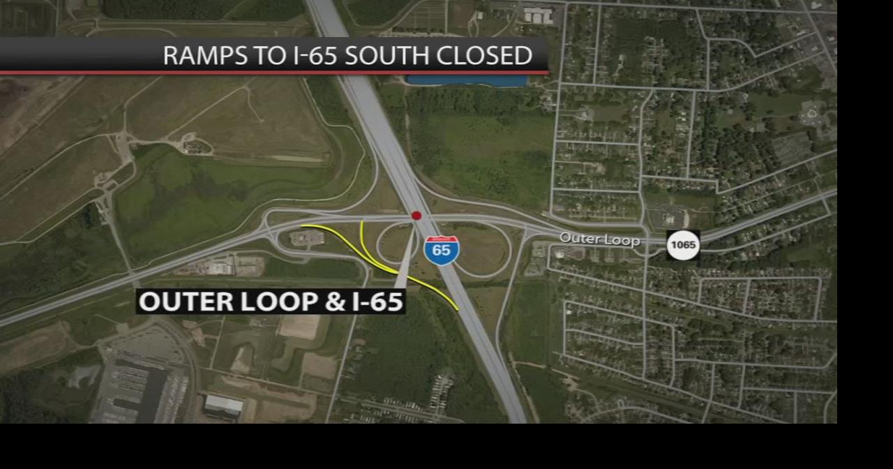 Entrance ramps from Outer Loop to I-65 South closed due to hole in ...