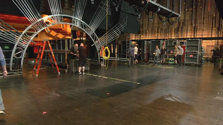 Stage crews prepare Whitney Hall for the return of 'Wicked' to downtown ...