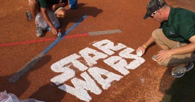 Slugger Field transformed for first ever Star Wars night | Local News ...