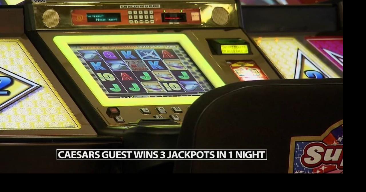 Caesars Palace guest wins on three separate slot machines in one night ...
