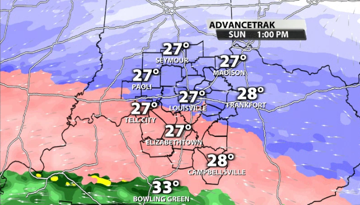 When to expect the snow to turn to sleet and freezing rain | Weather Blog | wdrb.com