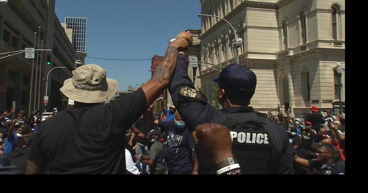 Hundreds of black men gather in solidarity for peaceful protest in ...