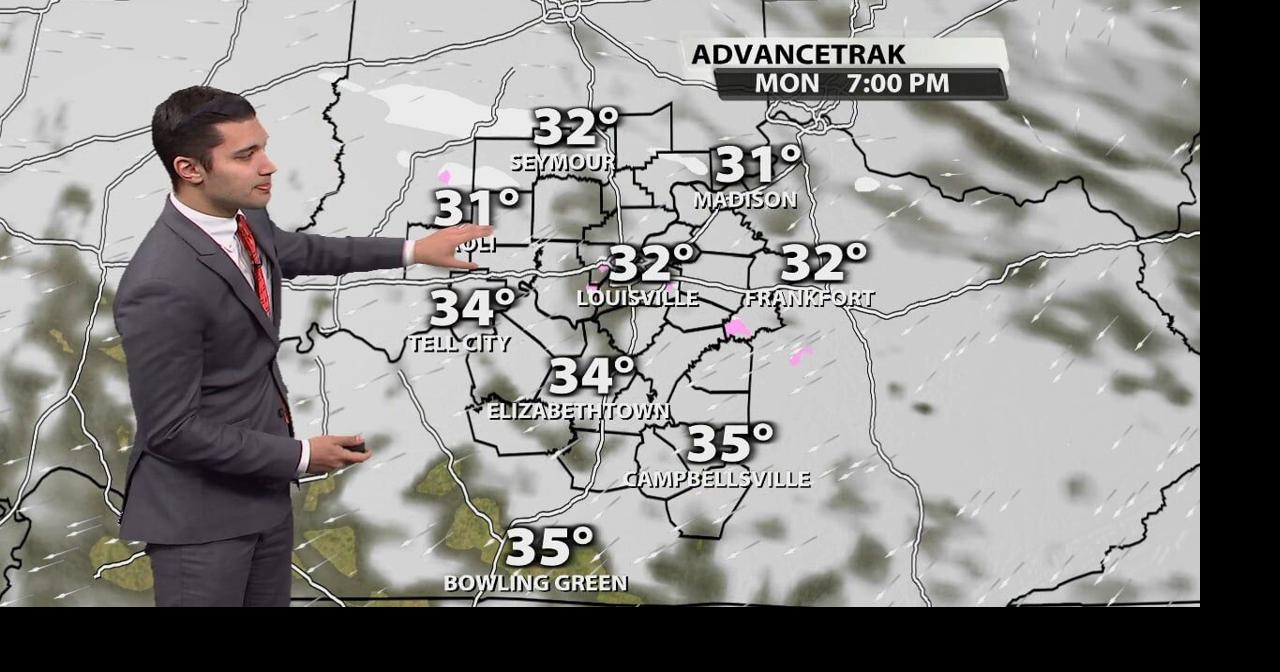 WDRB Meteorologist Bryce Jones' Louisville weather forecast for Monday ...