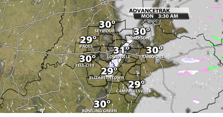 Updated Sunday Rain Timing and Temperature Swing | Weather Blog | wdrb.com