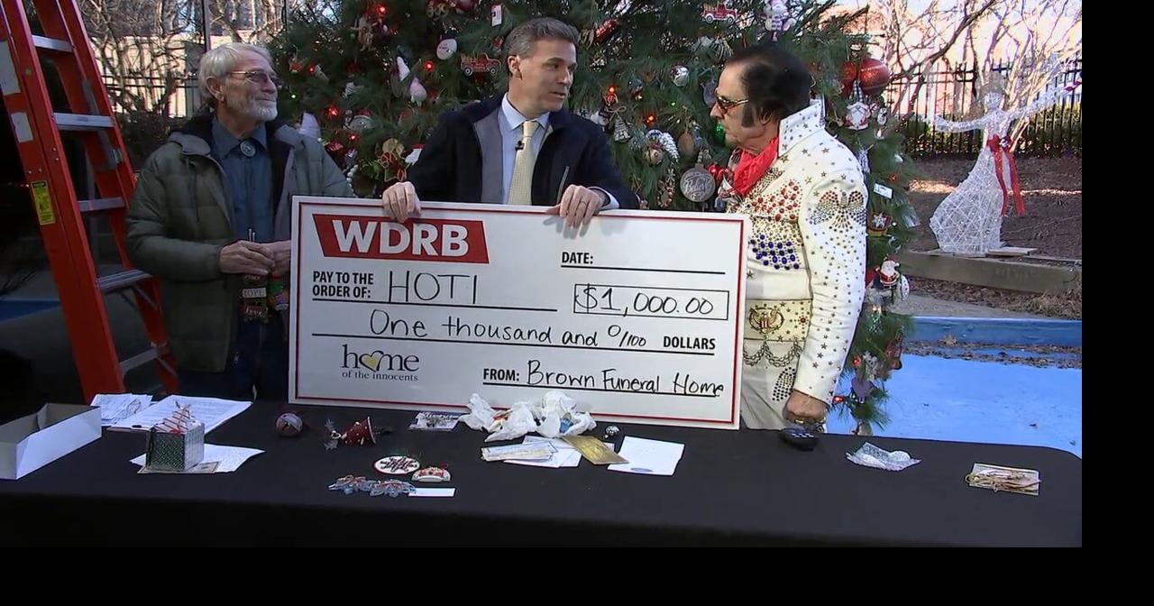 Jude joins Elvis and Pastor Sam to open up ornaments and donations ...