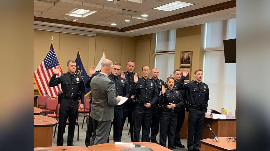 Jeffersonville Police swears in 9 new recruits | Local News | wdrb.com