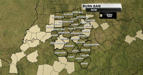 FIRE DANGER: Who Is Under A Burn Ban Right Now... | Weather Blog | wdrb.com