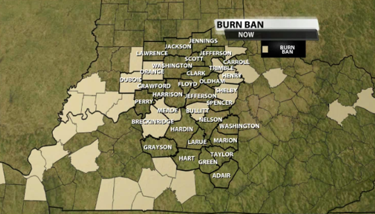 FIRE DANGER: Who Is Under A Burn Ban Right Now... | Weather Blog | wdrb.com