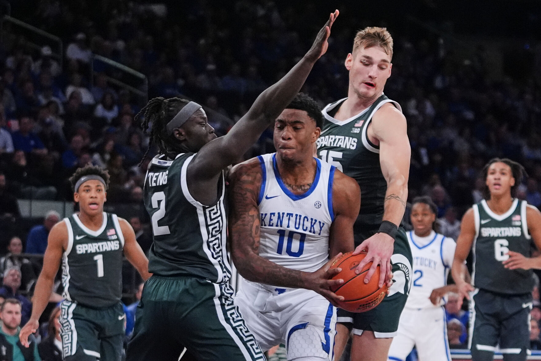RAPID REACTION | Spiral-sliced: Michigan State shreds Kentucky 83-66 in ...