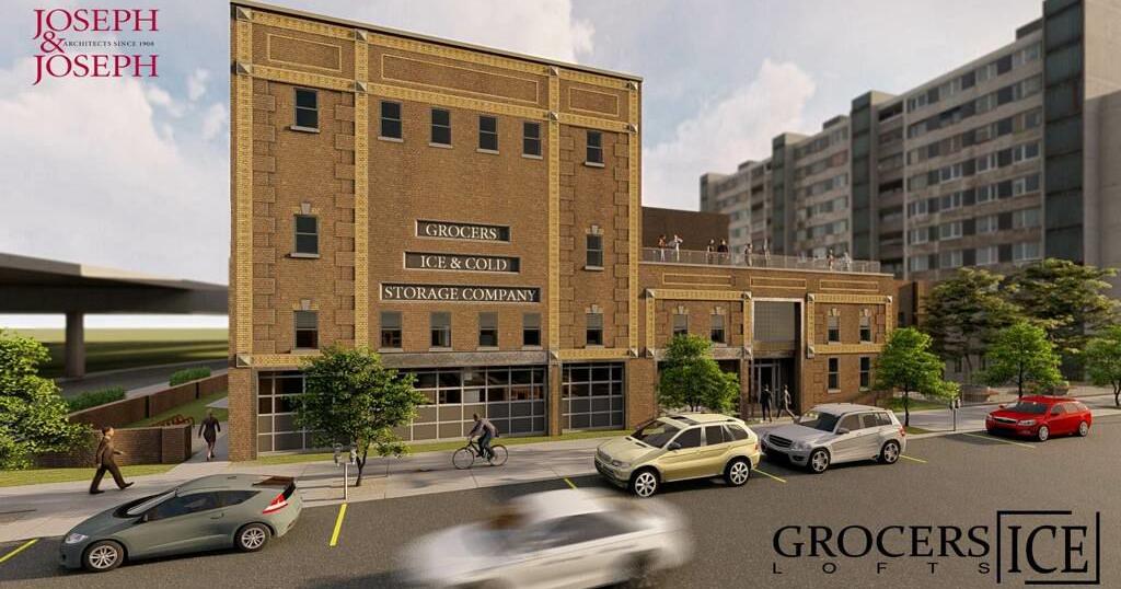 Construction begins to turn Grocers Ice building into luxury apartments ...