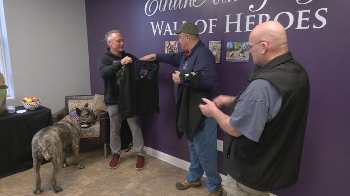 Beloved dog Ethan Almighty gets a hero wall in honor of his courage ...