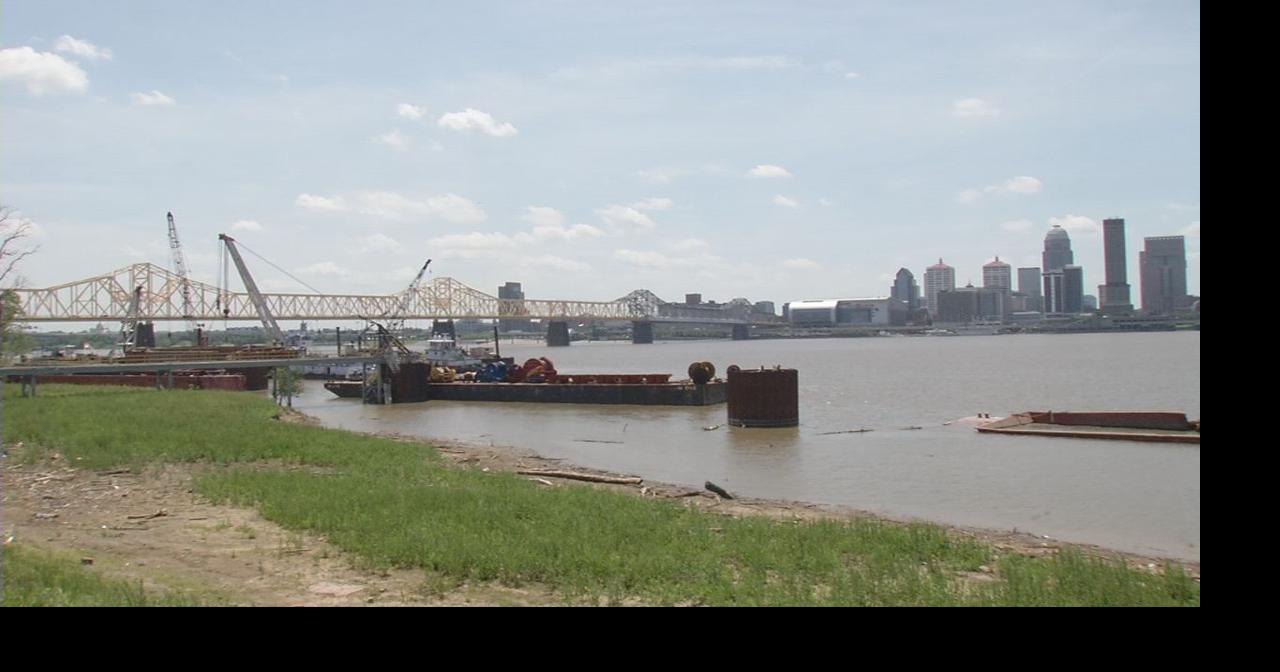 Last submerged barge removed from McAlpine Dam in Ohio River | News ...