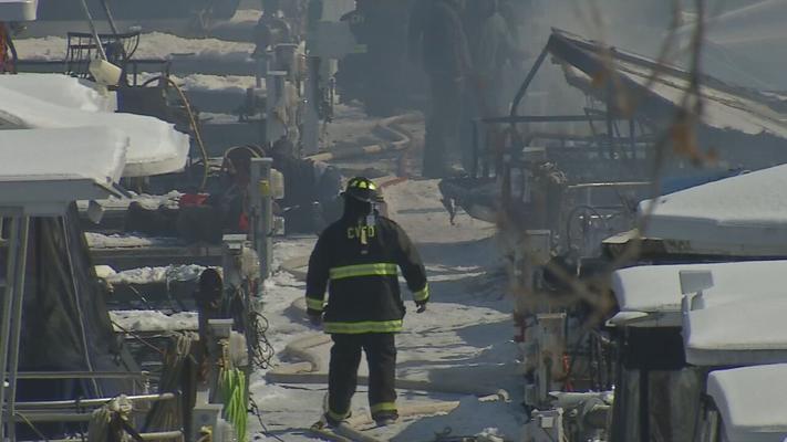 Fire that destroyed boats at Indiana's Patoka Lake was accident, says ...