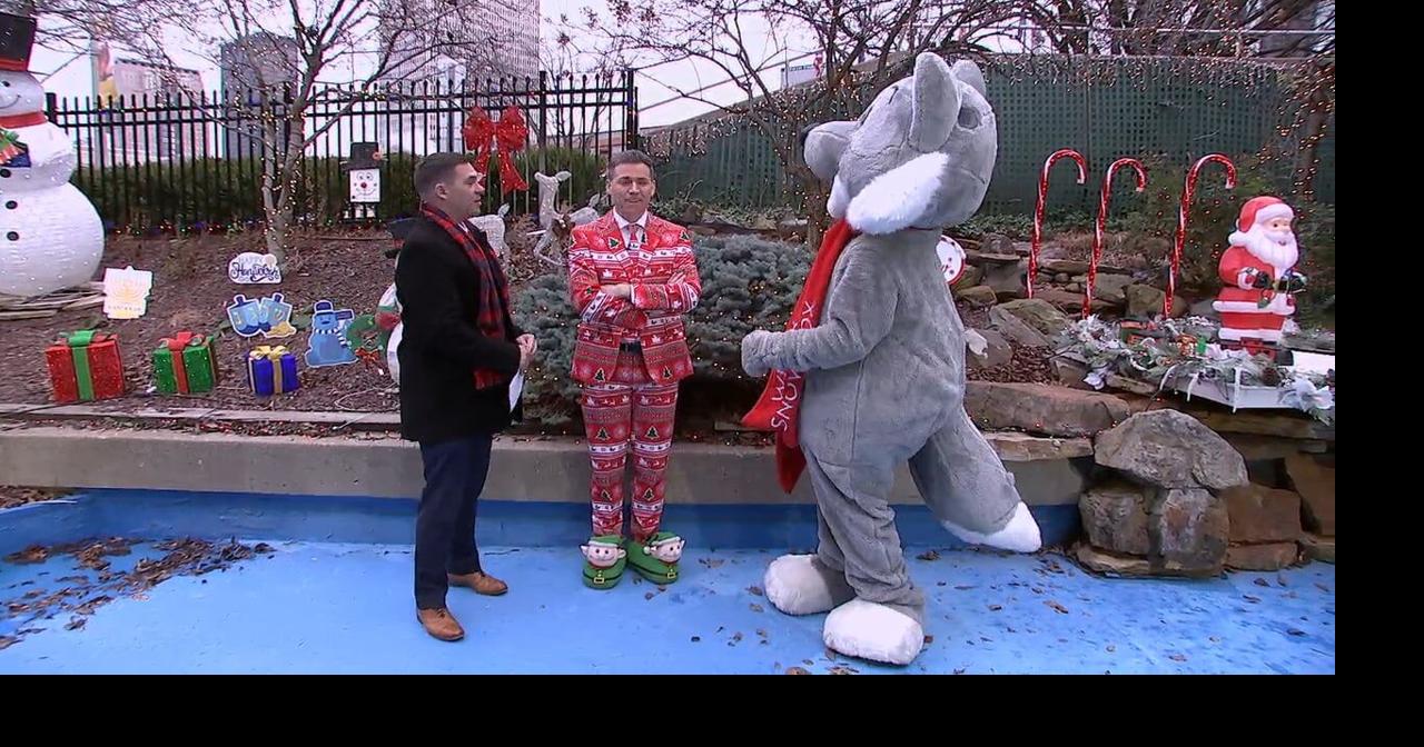 Sterling, Jude, and Snow Fox open the last bit of ornaments for the ...