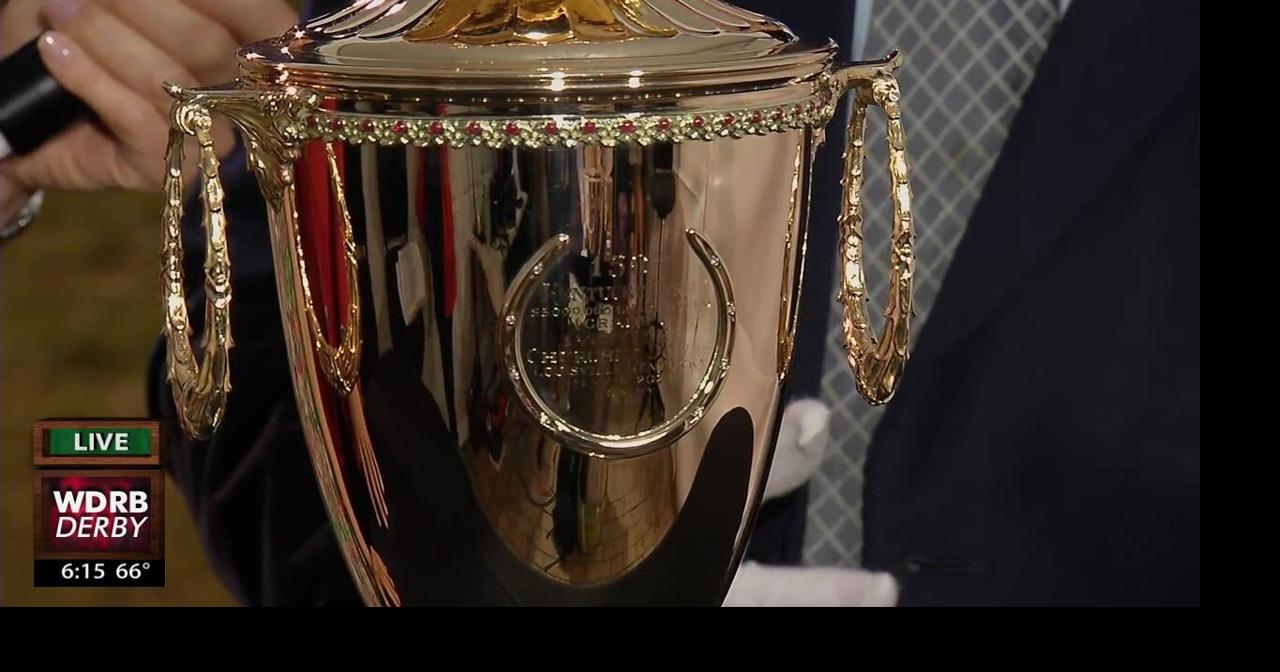 Kentucky Derby Museum shows off the Derby winner trophy on Thurby day ...